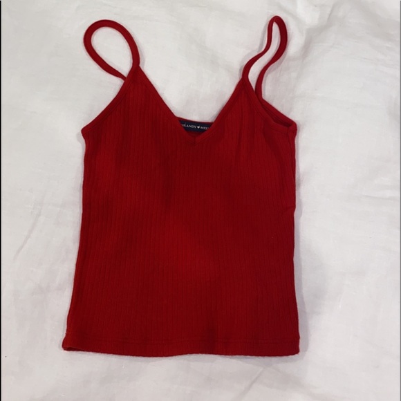 Brandy Melville | Tops | Red Brandy Melville Tank Top | Poshmark